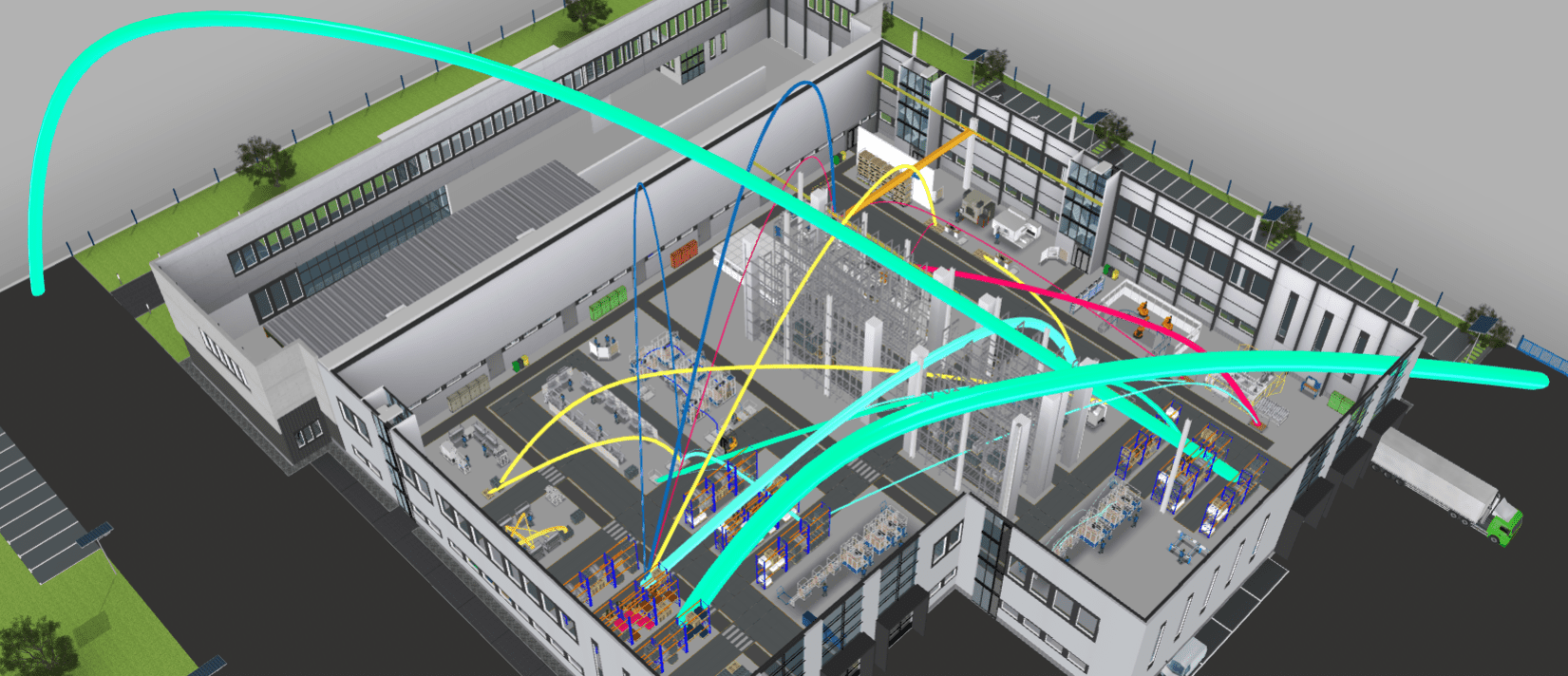 Sankey diagram benefits for factory layout planning | visTABLE®