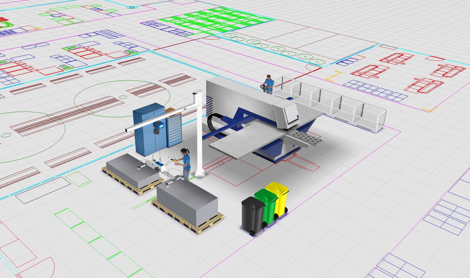 Should you create a digital factory layout in 3D? | visTABLE®