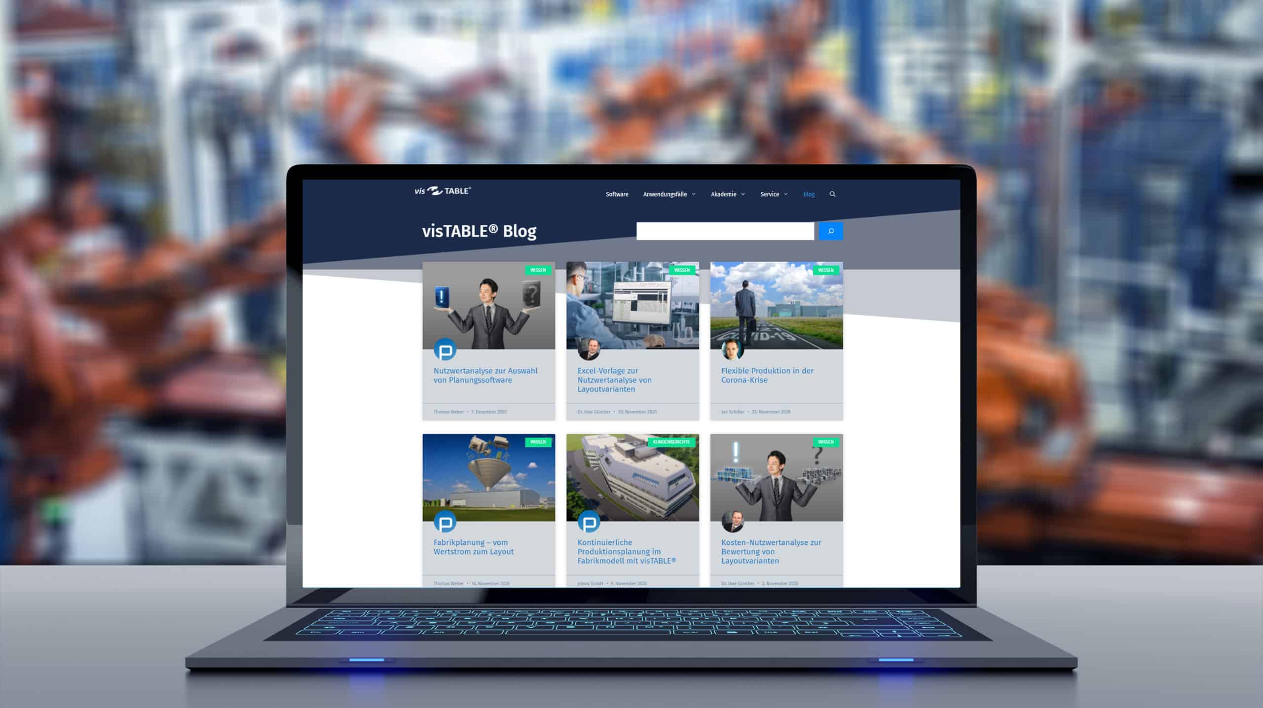 Wissenswertes zur Fabrikplanung - Q4 2020 | visTABLE®