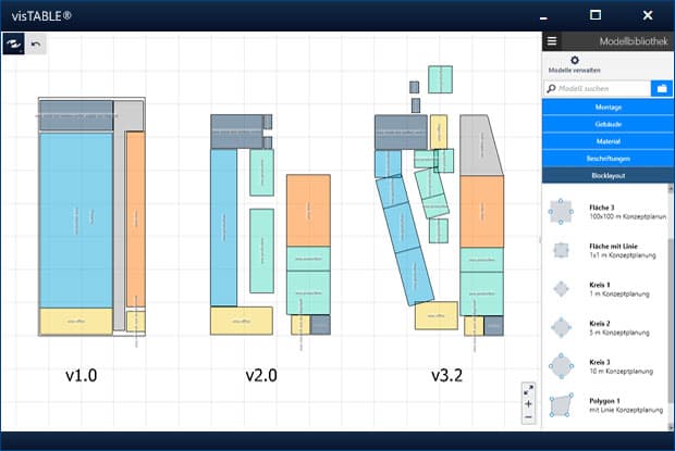 Fabrikplanung Software für Unternehmen | visTABLE®
