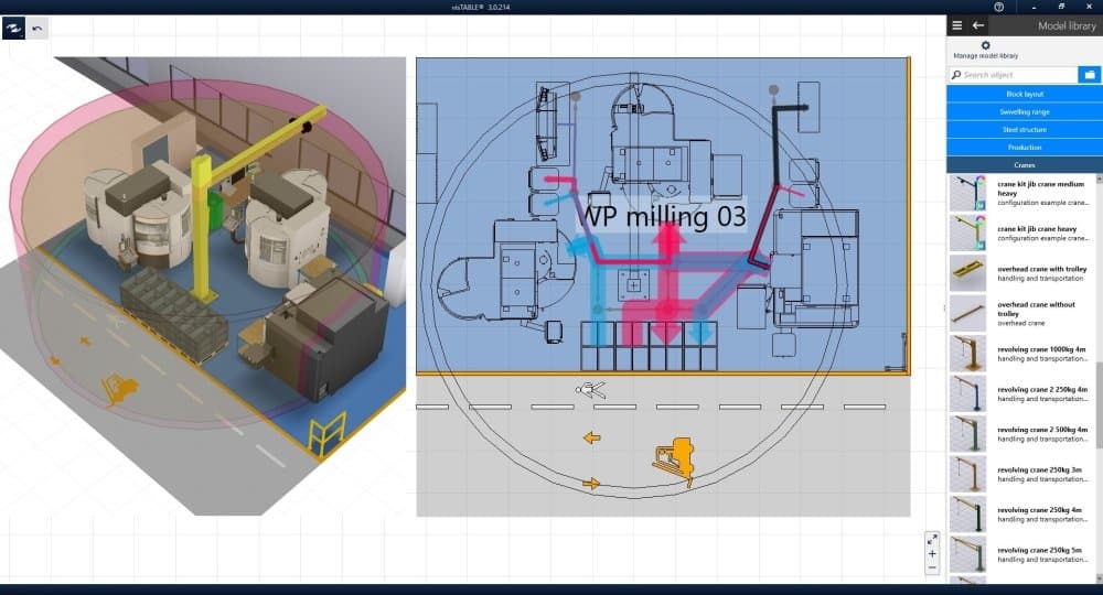 Planning of Overhead Shop Cranes | visTABLE®