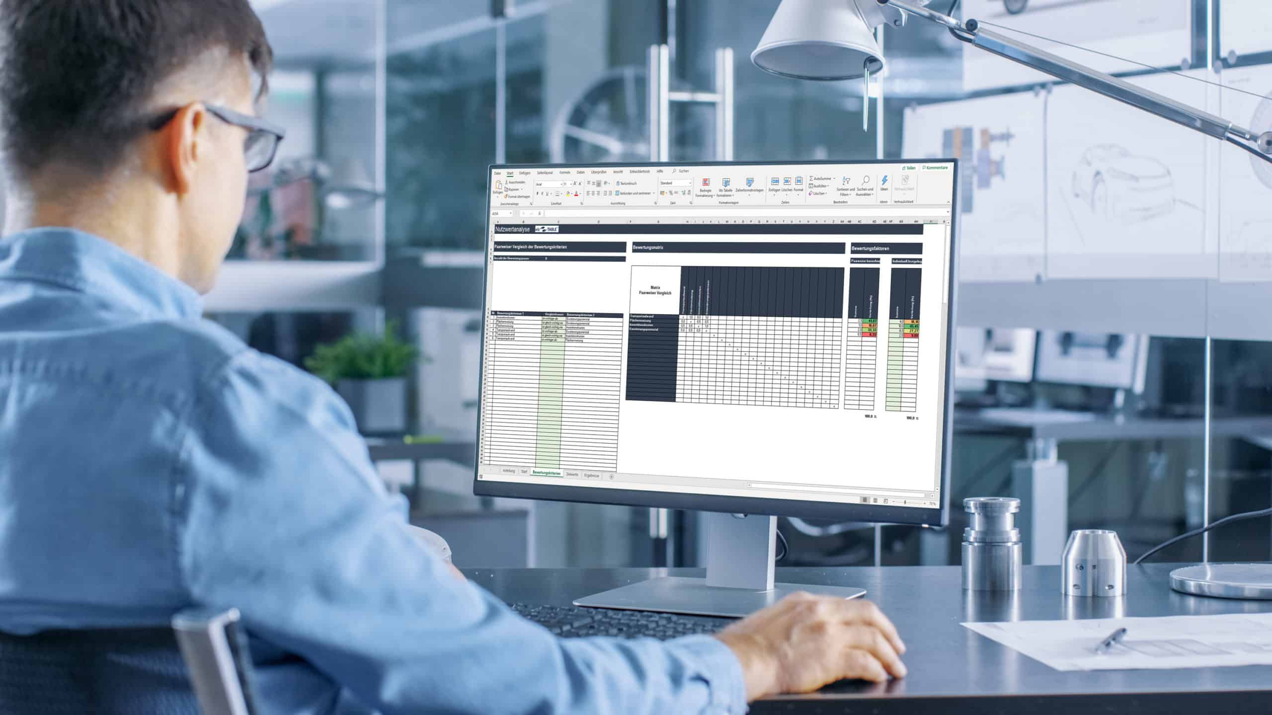 Excel template for the utility analysis of layout variants | visTABLE®